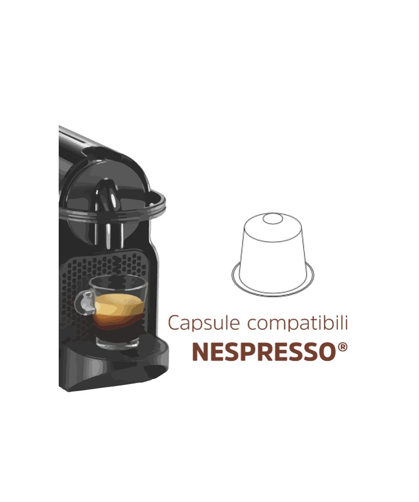 Soluble chocolate in Nespresso compatible capsules.