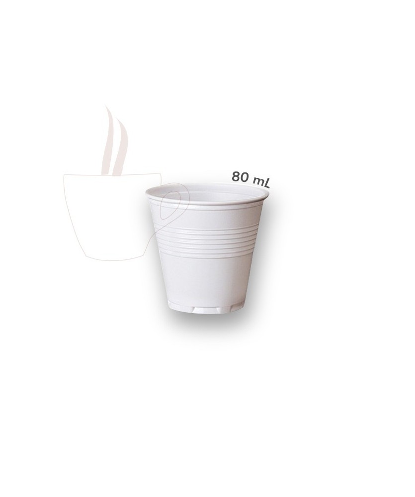 Plastic cups 80 mL - ideal size for espresso